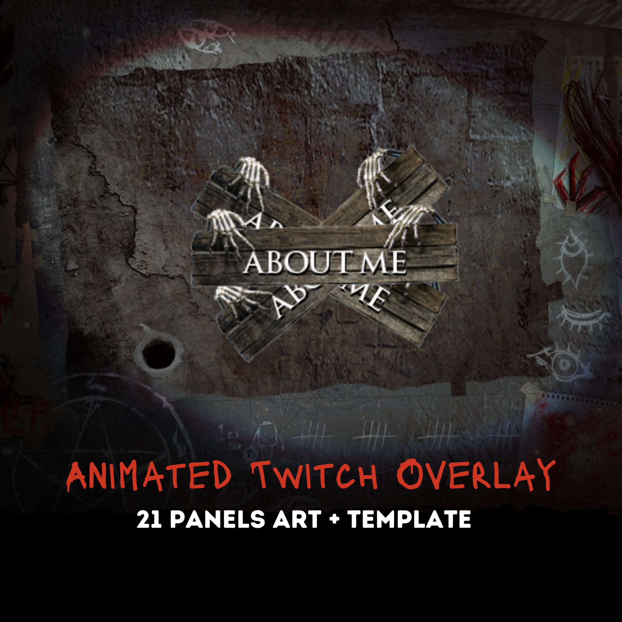 Animated Twitch Overlay Phasmophobia Goth Horror Stream - Etsy Australia