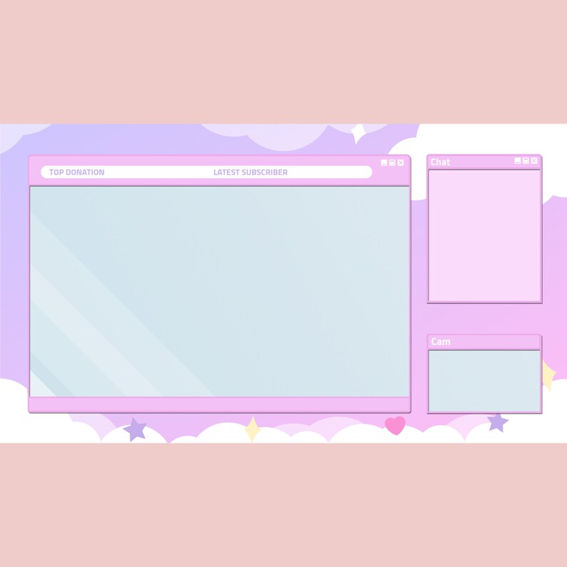 Animated Twitch Overlay Rainbow Unicorn Stream Pack Overlays | Etsy