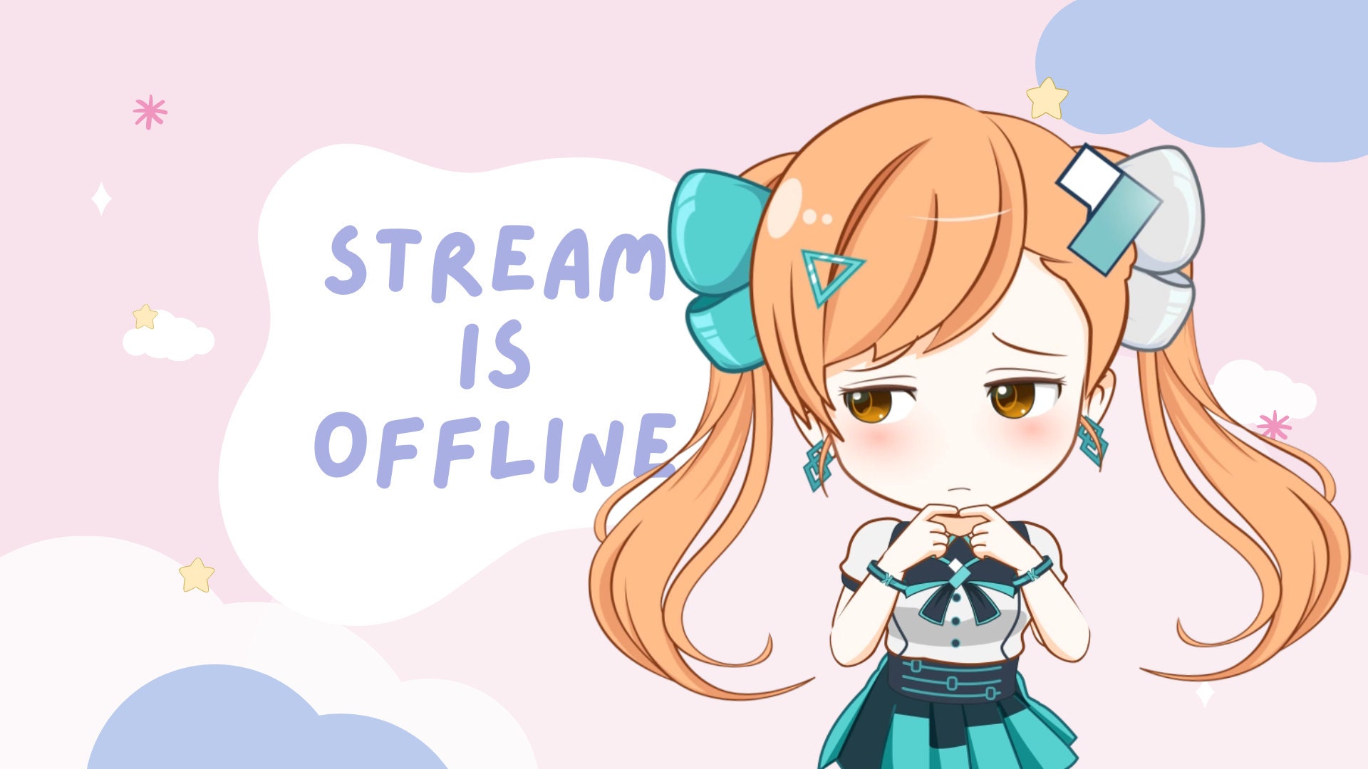 Animated Kawaii Girl Twitch Overlay – Stream Pack (instant Download) - Etsy