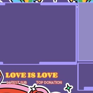 Animated Twitch Overlay LGBTQ Pride Month Rainbow Stream Gaymer Pack ...