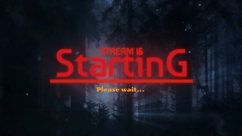 Animated Twitch Overlay Stream Screen Pack | Stranger Things | Starting ...