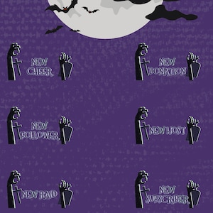 Animated Twitch Alerts - Tombstone, Goth, Horror Design Stream Alerts ...