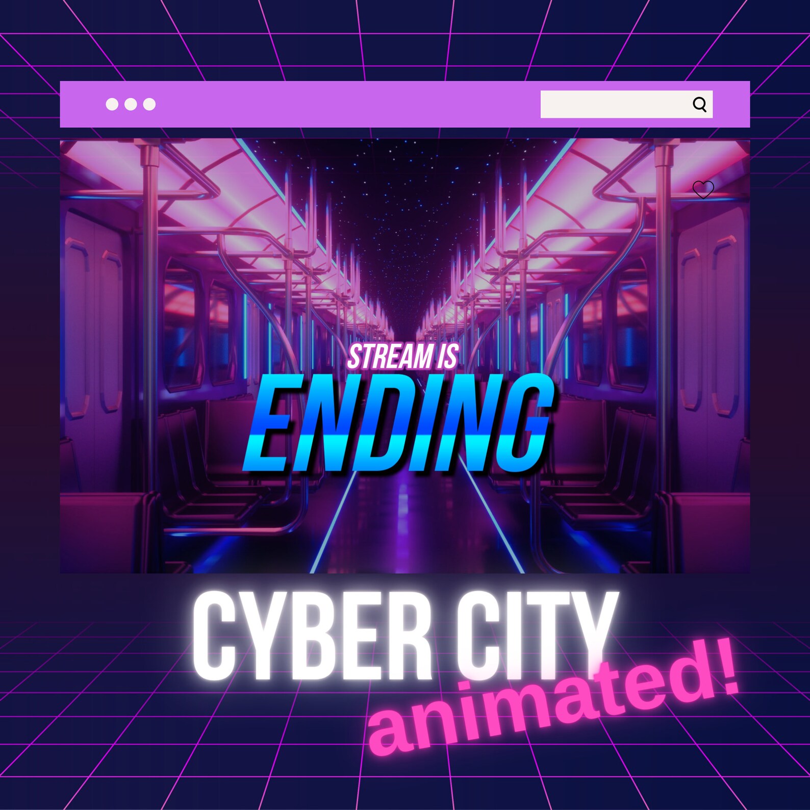 Animated Twitch Overlay Cyber City Tokyo Skylight Looping Stream Pack ...