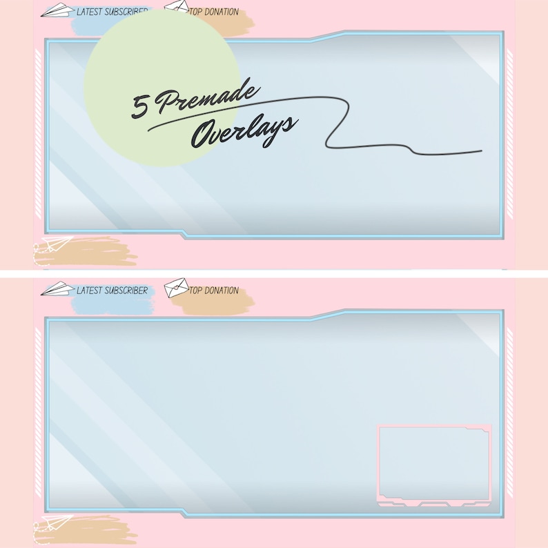 Animated Twitch Overlay Notepad Minimalistic Stream Pack - Etsy