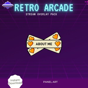 Animated Retro Arcade Twitch Overlay Package - Etsy