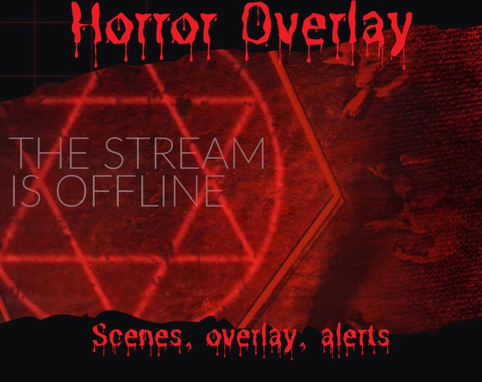 Animated Twitch Overlay Horror Stream Pack | Dead by Daylight - Scenes ...