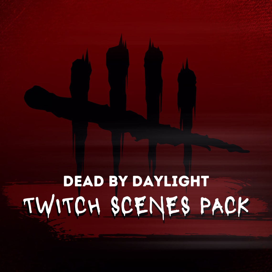 Animated Dead by Daylight Twitch Overlay – Goth Horror Stream Package ...