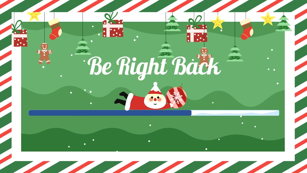 Animated Twitch Overlay Christmas Santa Loading Scenes - Starting Soon ...