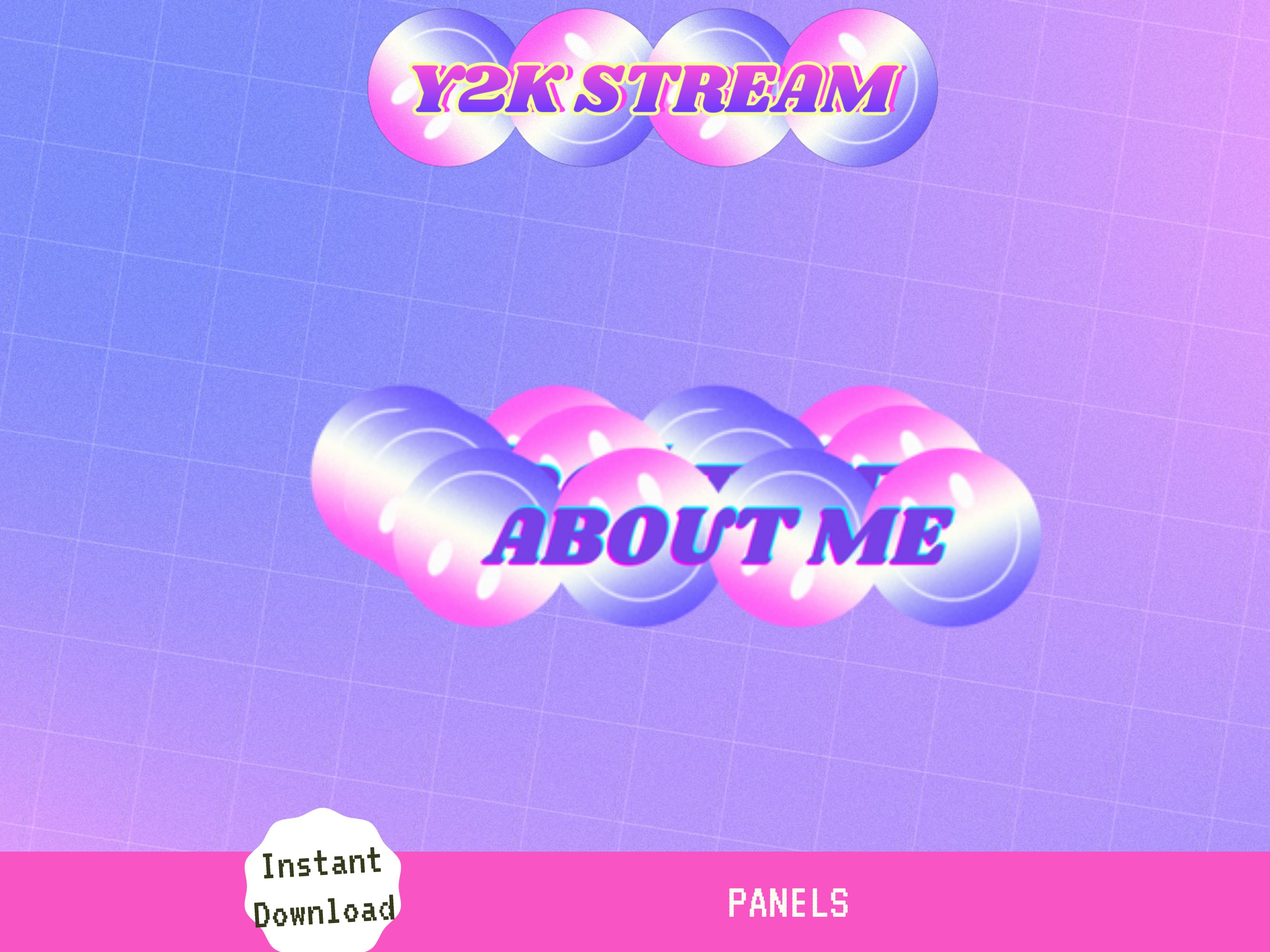 Animated Twitch Overlay Y2K Vaporwave Cute E-girl 90s 2000 - Etsy UK
