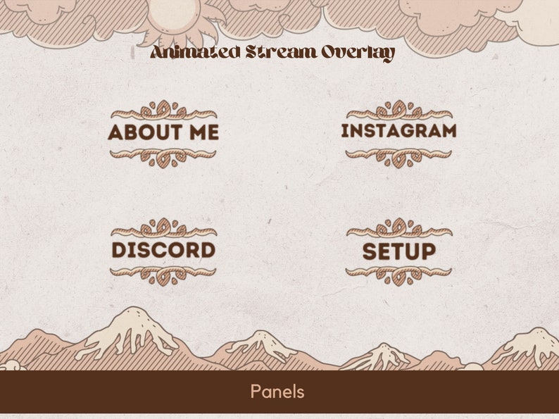 Animated Twitch Overlay Medieval Stream Pack - D&D Inspired Scenes ...
