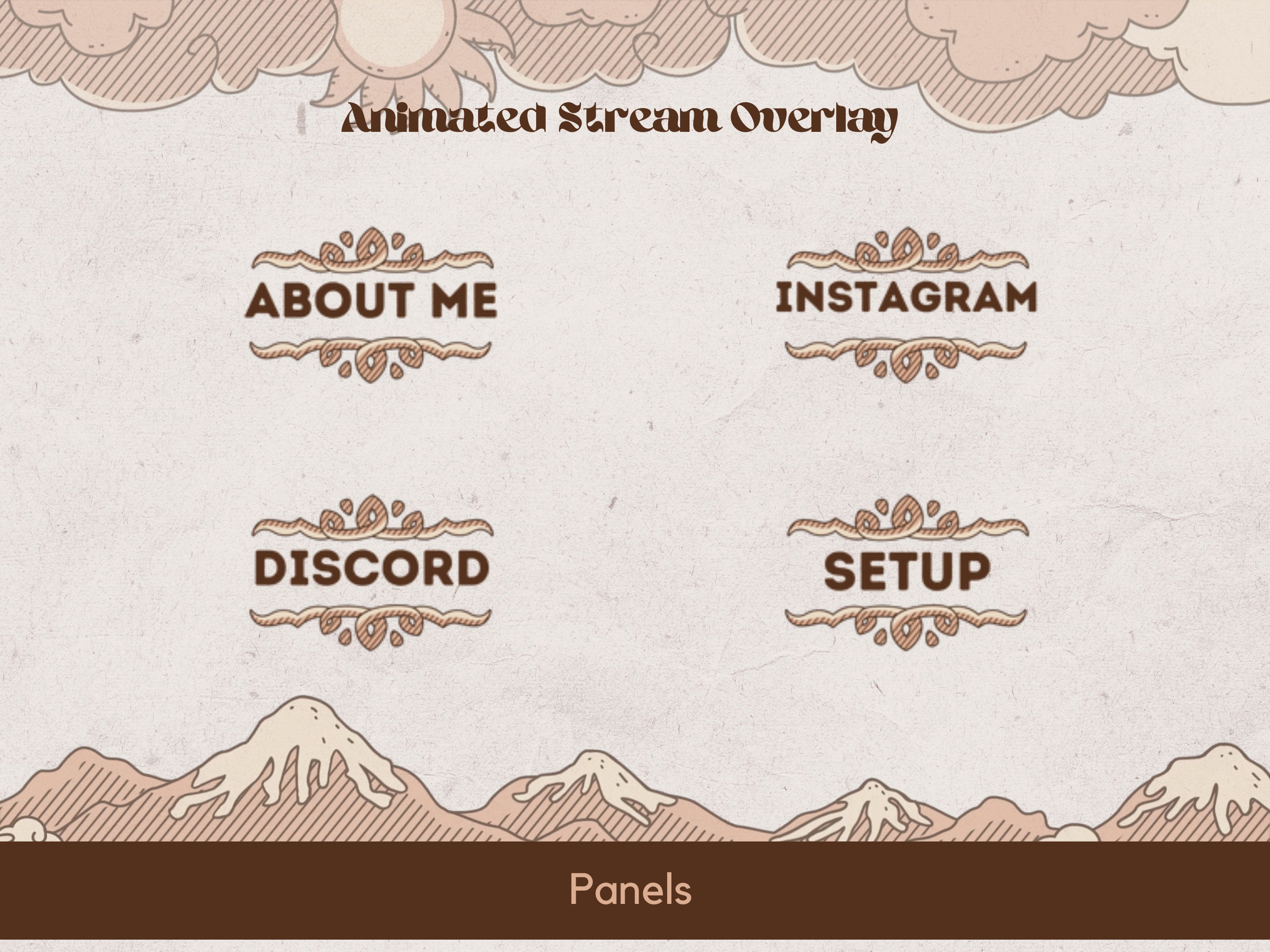 Animated Twitch Overlay Medieval Stream Pack - D&D Inspired Scenes ...