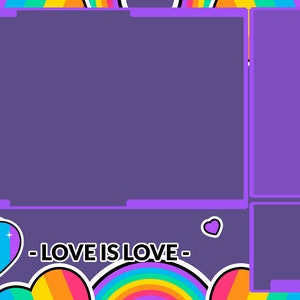Animated Twitch Overlay LGBTQ Pride Month Rainbow Stream Gaymer Pack ...