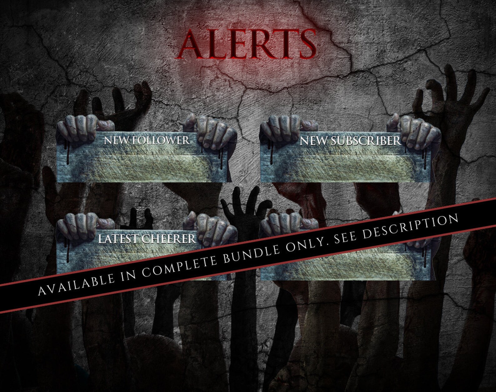 Animated Twitch Overlay Horror Stream Loading Scenes - Starting Soon ...