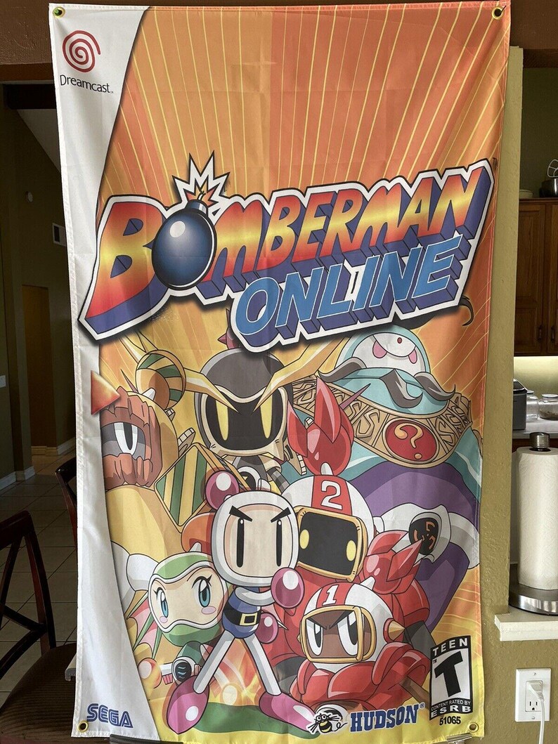 Bomberman Online 5ft Flag Sega Dreamcast 2001 Banner Poster - Etsy