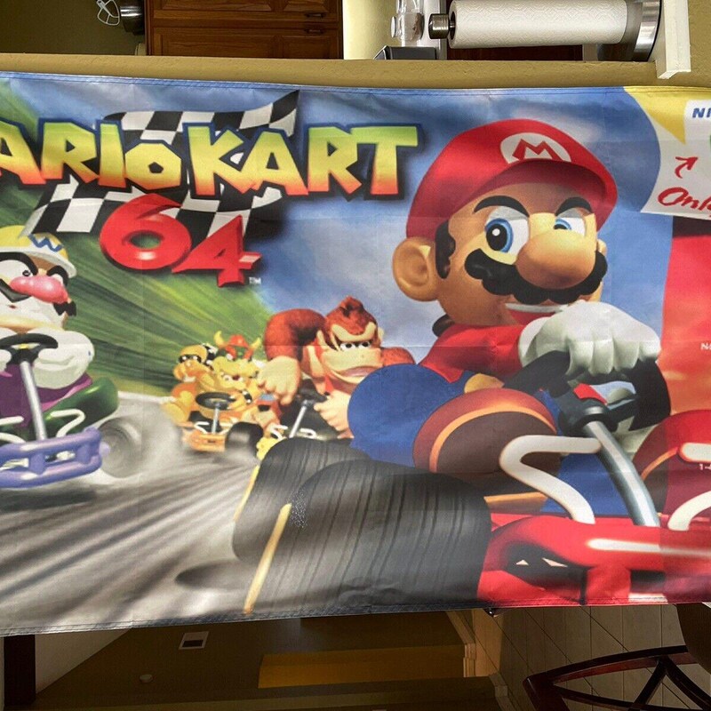 Mario Flag - Etsy