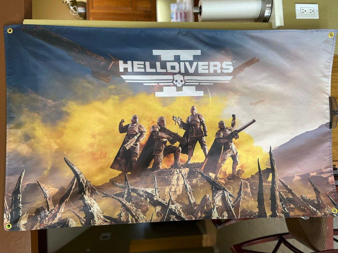 Helldivers II 2 Giant 5ft Flag Banner Poster PS5 Xbox PC - Etsy