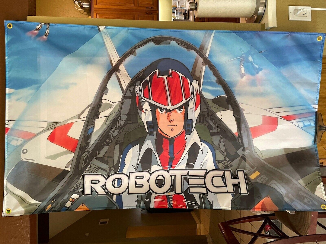 ROBOTECH / MACROSS SAGA 5ft Flag Rick Hunter Veritech Poster Banner - Etsy
