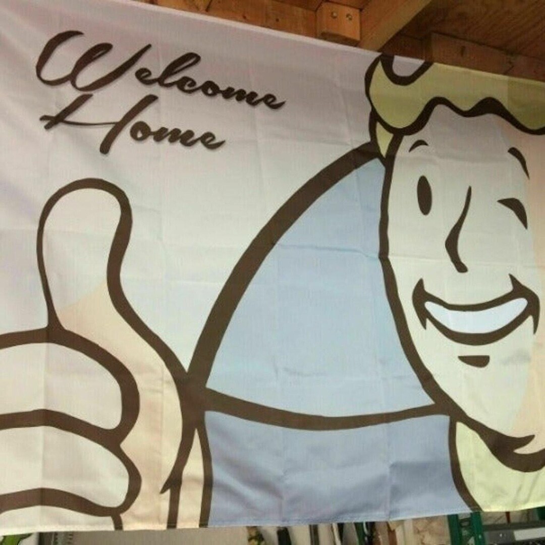 Fallout 4 Pip-boy 5ft Flag Banner Poster Welcome Home - Etsy