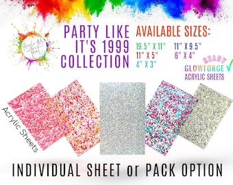 Acrylic Sheets Glowforge Laser Safe Sheet Cast Glitter Blanks Laserable ...