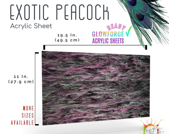 Shimmering Plexiglass Acrylic Sheets With Iridescent Marble Smoke ...