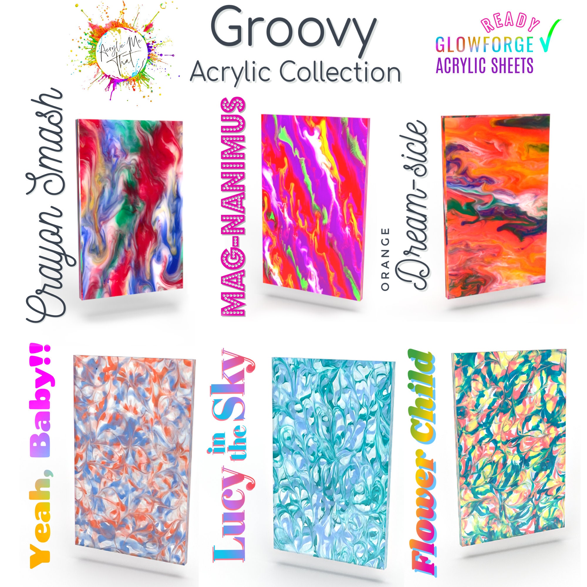 Glitter Glowforge Acrylic Sheets Laser Safe Sheet Cast Blanks - Etsy