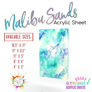 Glitter Glowforge Acrylic Sheets Laser Safe Sheet Cast Blanks Laserable ...