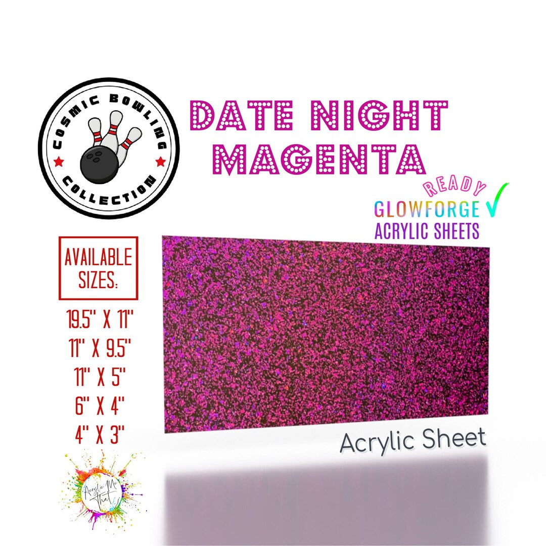 Glitter Glowforge Acrylic Sheets Laser Safe Sheet Cast Blanks Laserable ...