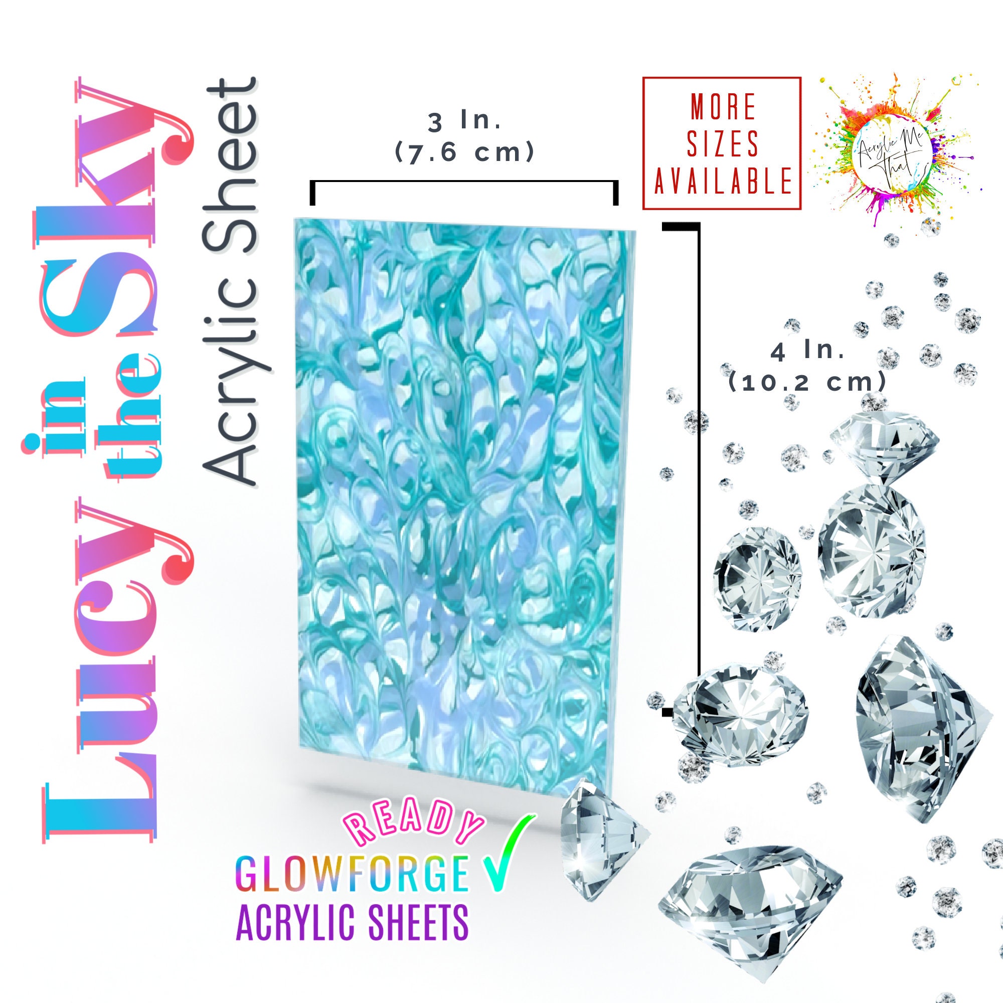 Acrylic Sheets Glowforge Ready Cast Acrylic Sheet PMMA - Etsy