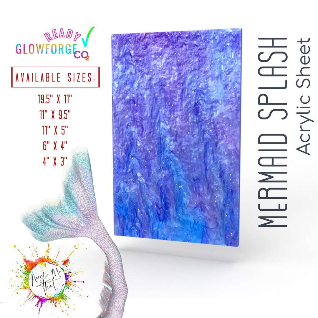 Acrylic Sheet Patterns Sparkle Marble Swirl Sheets Glowforge Laser Safe ...