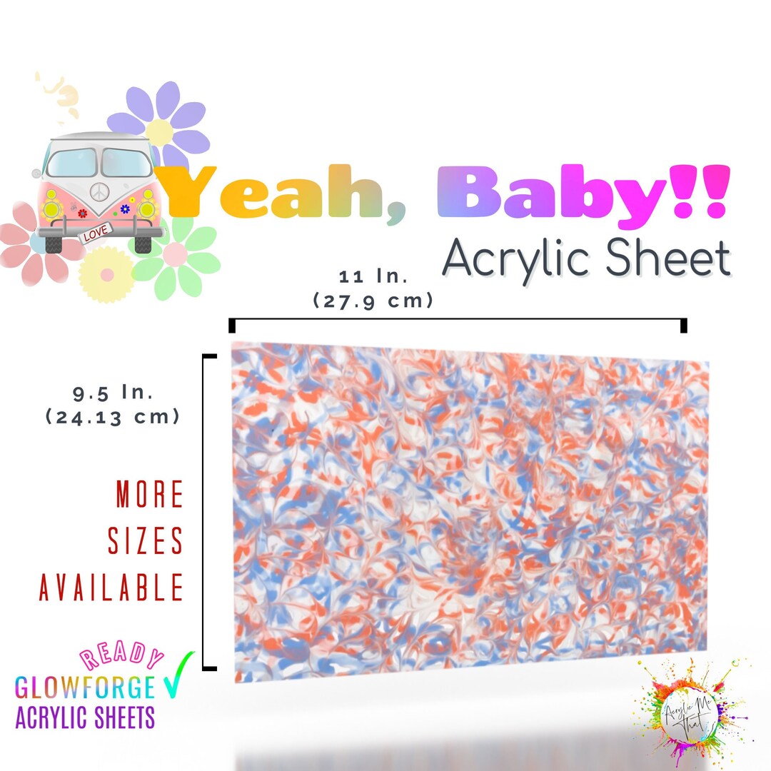 Pattern Acrylic Sheets - Peach, Clear - Etsy