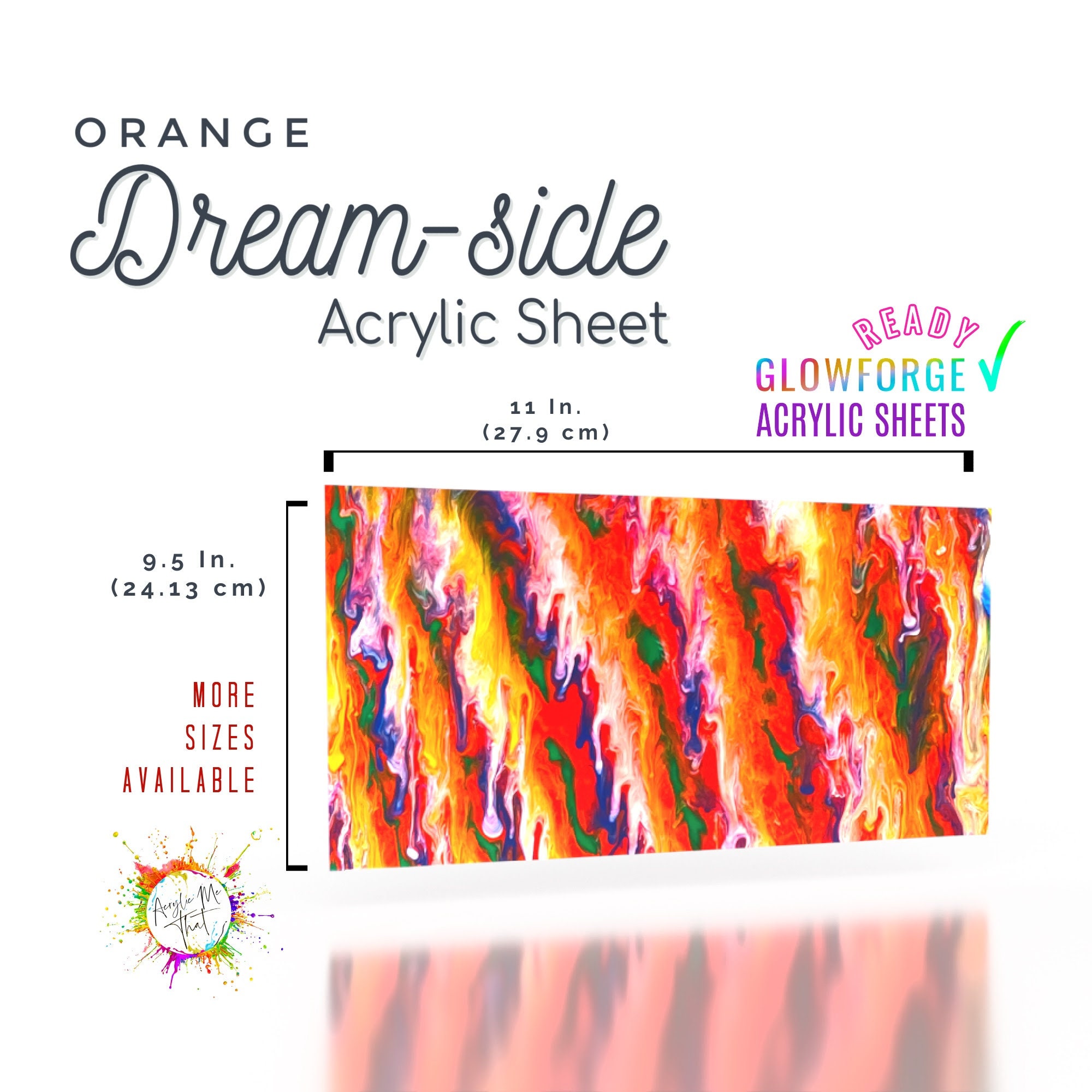 Acrylic Sheets Glowforge safe laser material colored acrylics cnc ...