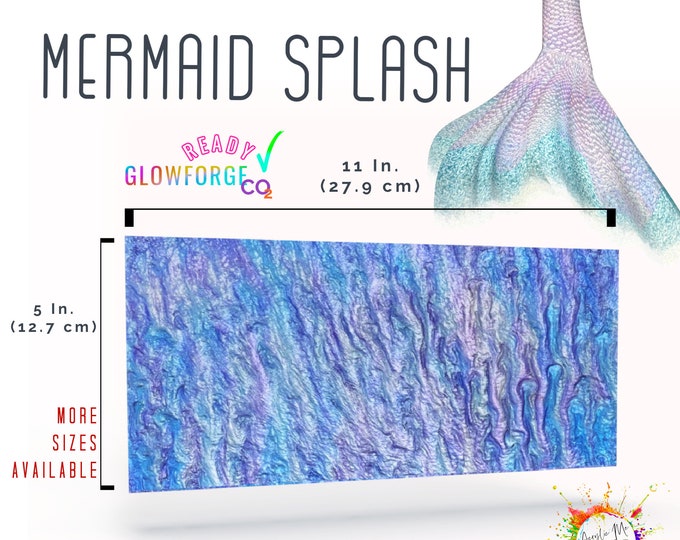 1/8" Mermaid Splash Glitter Marble Cast Acrylic Sheet - Etsy