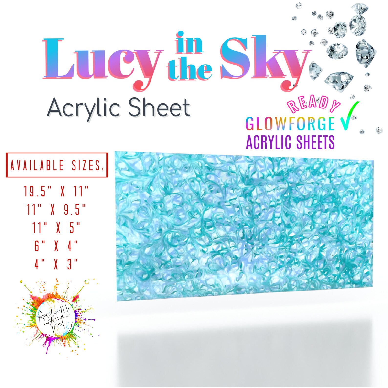 Acrylic Sheets Glowforge Ready Cast Acrylic Sheet PMMA - Etsy
