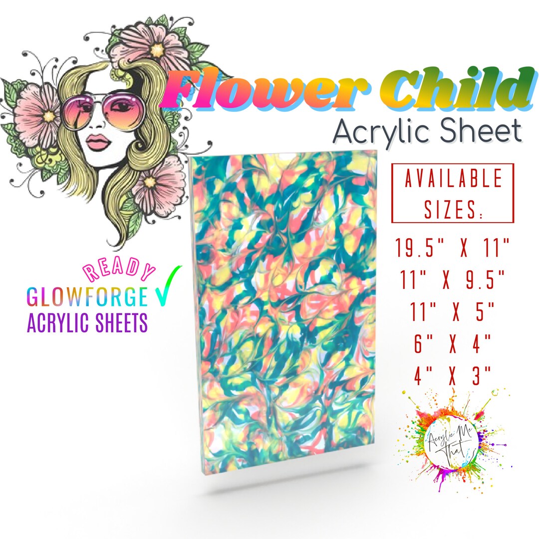Glowforge Acrylic Sheets Laser Safe Ready Acrylic Sheet Blanks Cnc ...