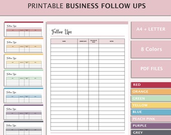 Follow up Sheet - Etsy