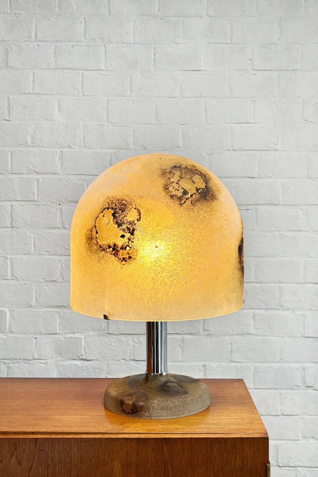 Italian Medusa Table Lamp by Alfredo Barbini, Murano, 1960's - Etsy