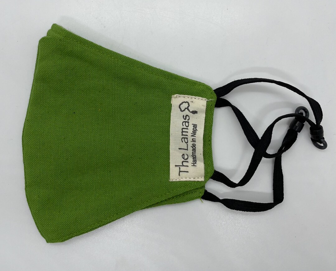 Hemp Mask - Pack of 2 Pcs - Shades of Green - Etsy