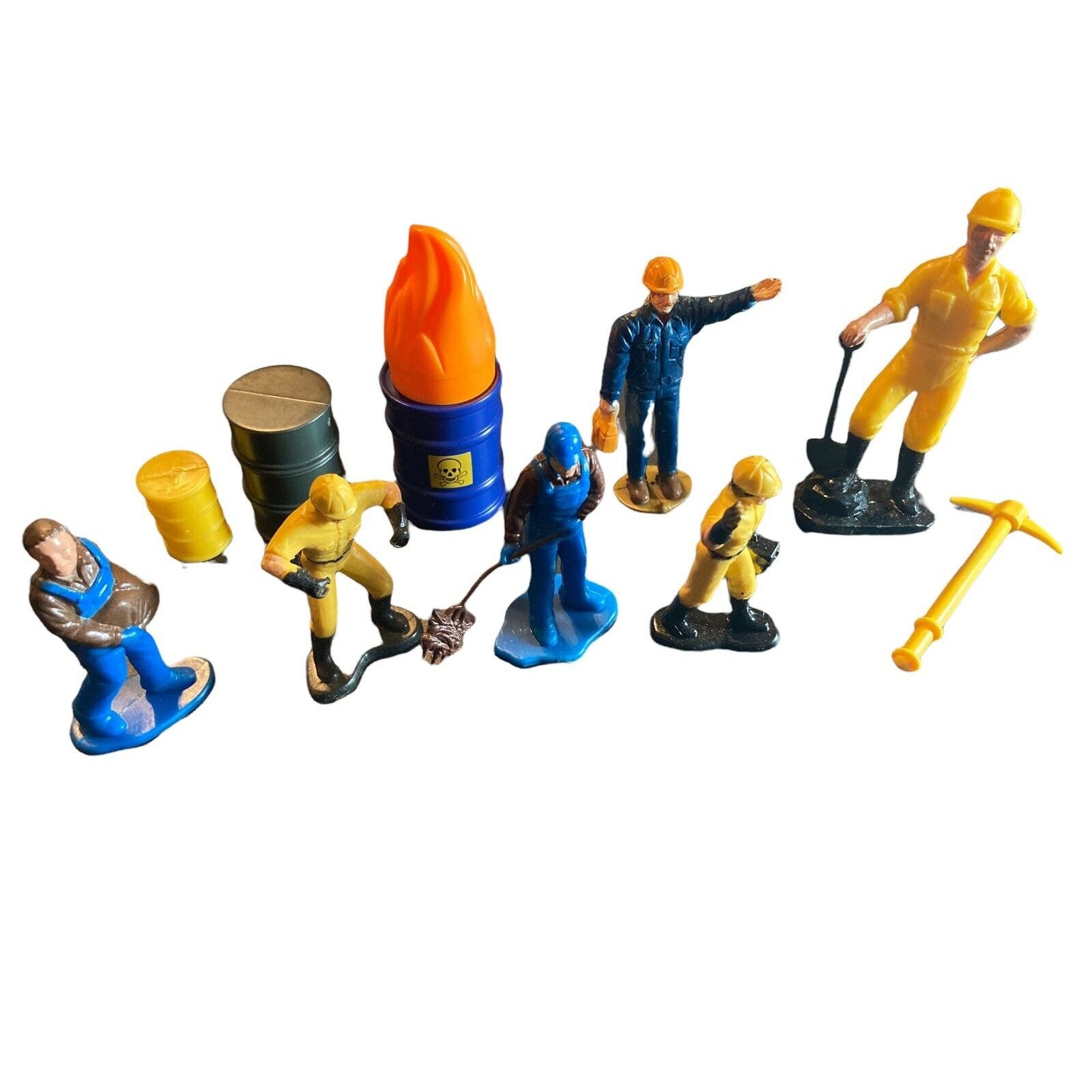 Construction Playset 75 Piece Toy Trucks Road Signs Barricades Cones ...