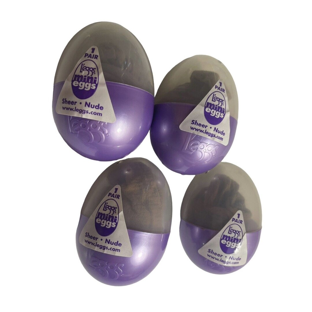 Leggs Mini Egg Knee Hi Sheer Nude Nylon New Plastic Capsules Lot of 4 - Etsy