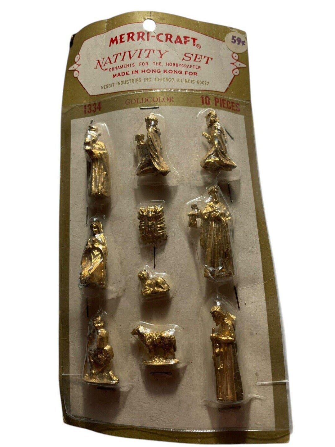 Miniature Diorama Nativity Ornament Craft 10 Pc Set Plastic Figures New ...