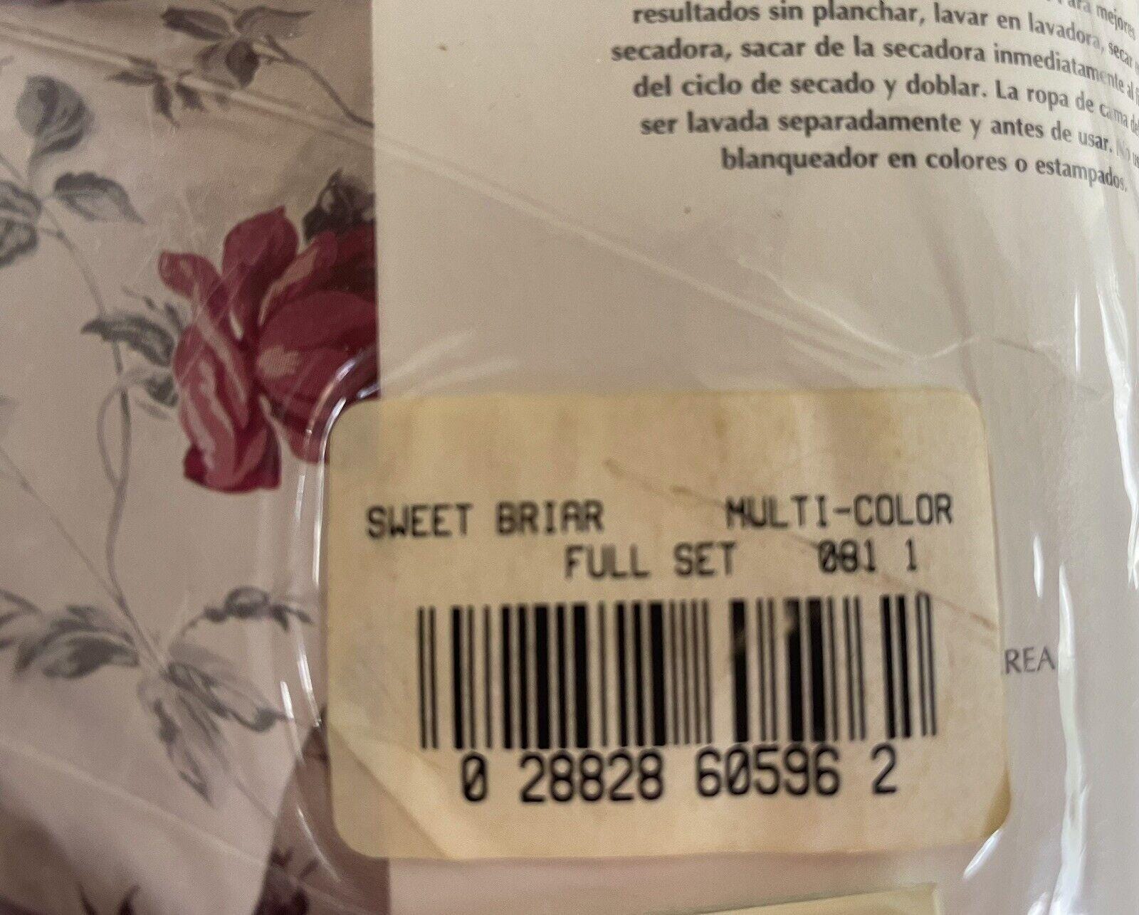 Vintage Westpoint Stevens SWEET BRIAR Roses Full Sheet Set 4 Piece New ...
