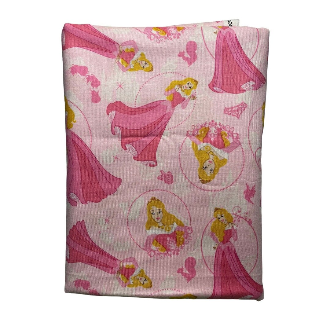 Disney's Princess Sleeping Beauty Aurora Pink Camelot Fabric 44x152 4 ...