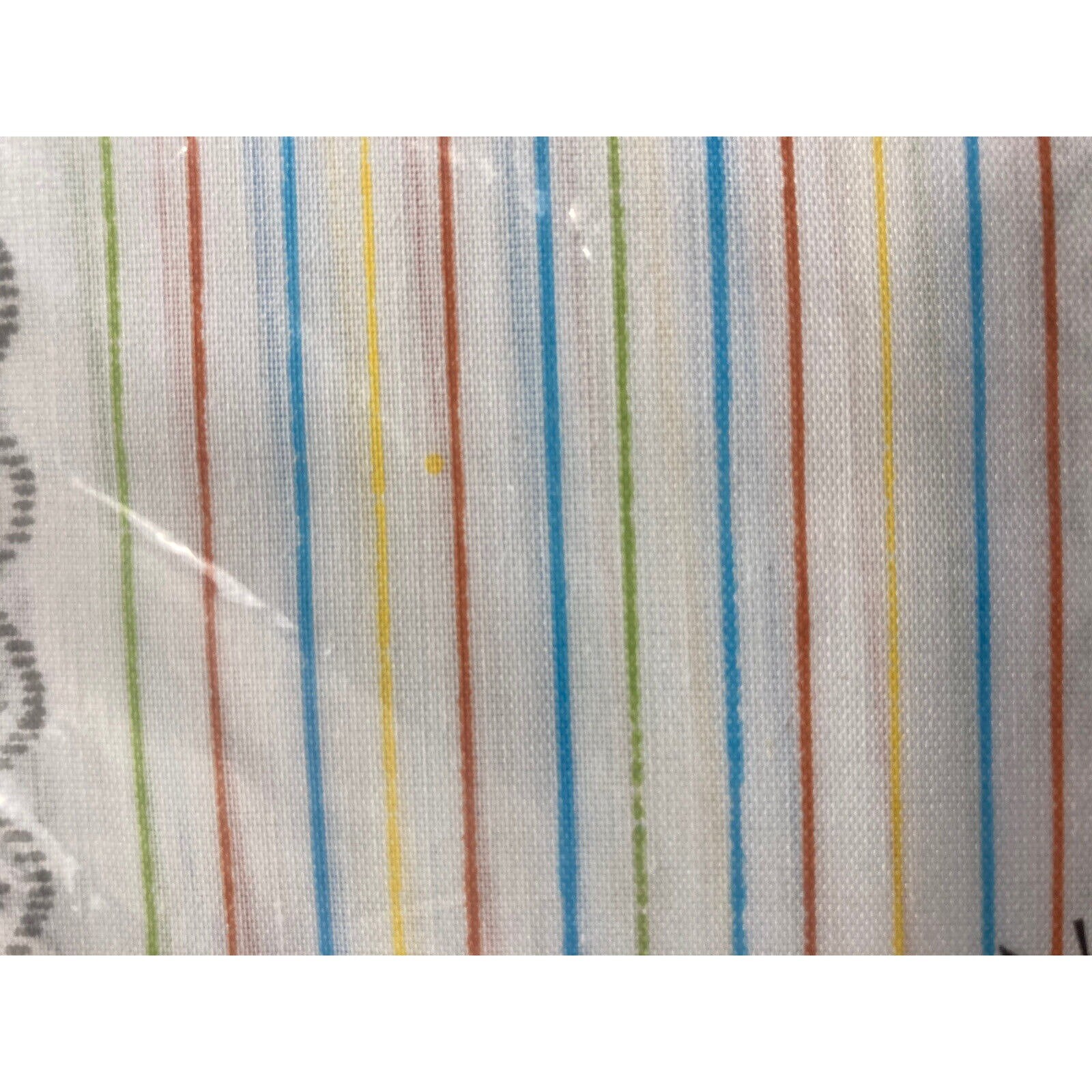 Thomaston New Era Scallop Floral Rainbow Stripe Double Fitted Sheet New ...