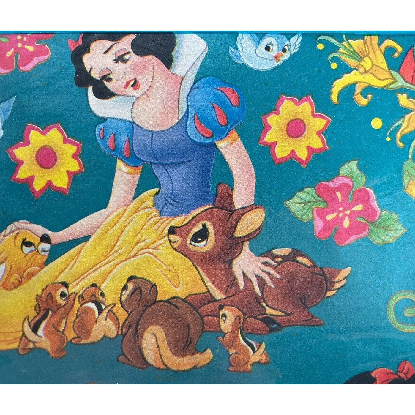Walt Disney's Snow White Gift Wrap 2 Sheets Teal 20x24new - Etsy