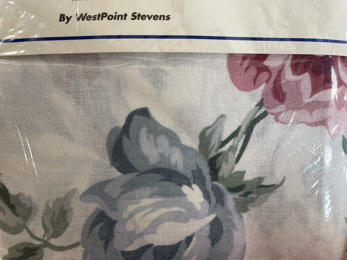 Vintage Westpoint Stevens SWEET BRIAR Roses Full Sheet Set 4 Piece New ...