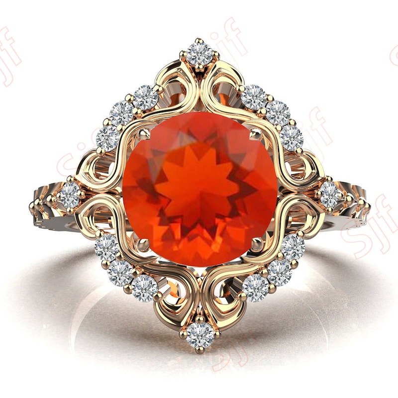Mexican Fire Opal - Etsy