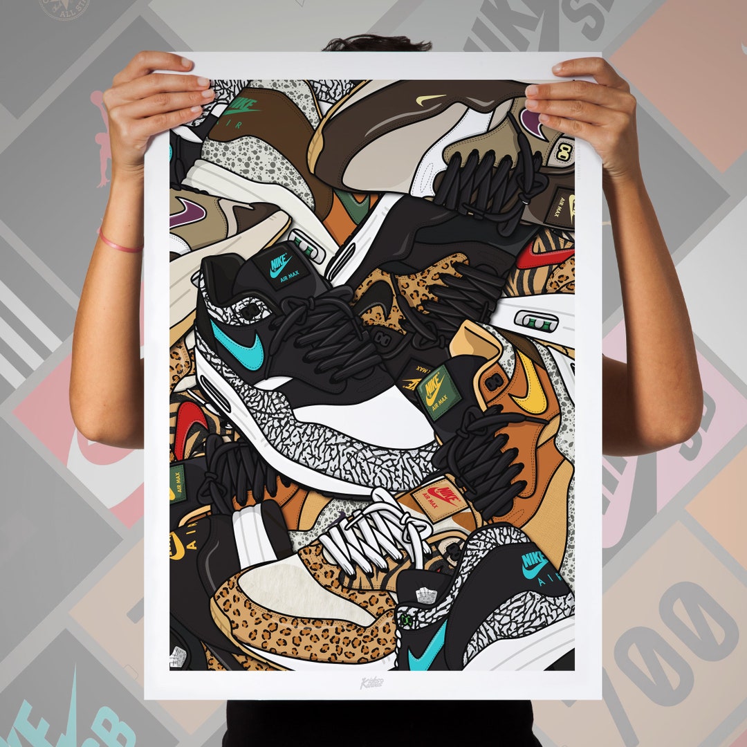 Nike Air Max 1 atmos Pack Collage Poster 50x70cm - Etsy