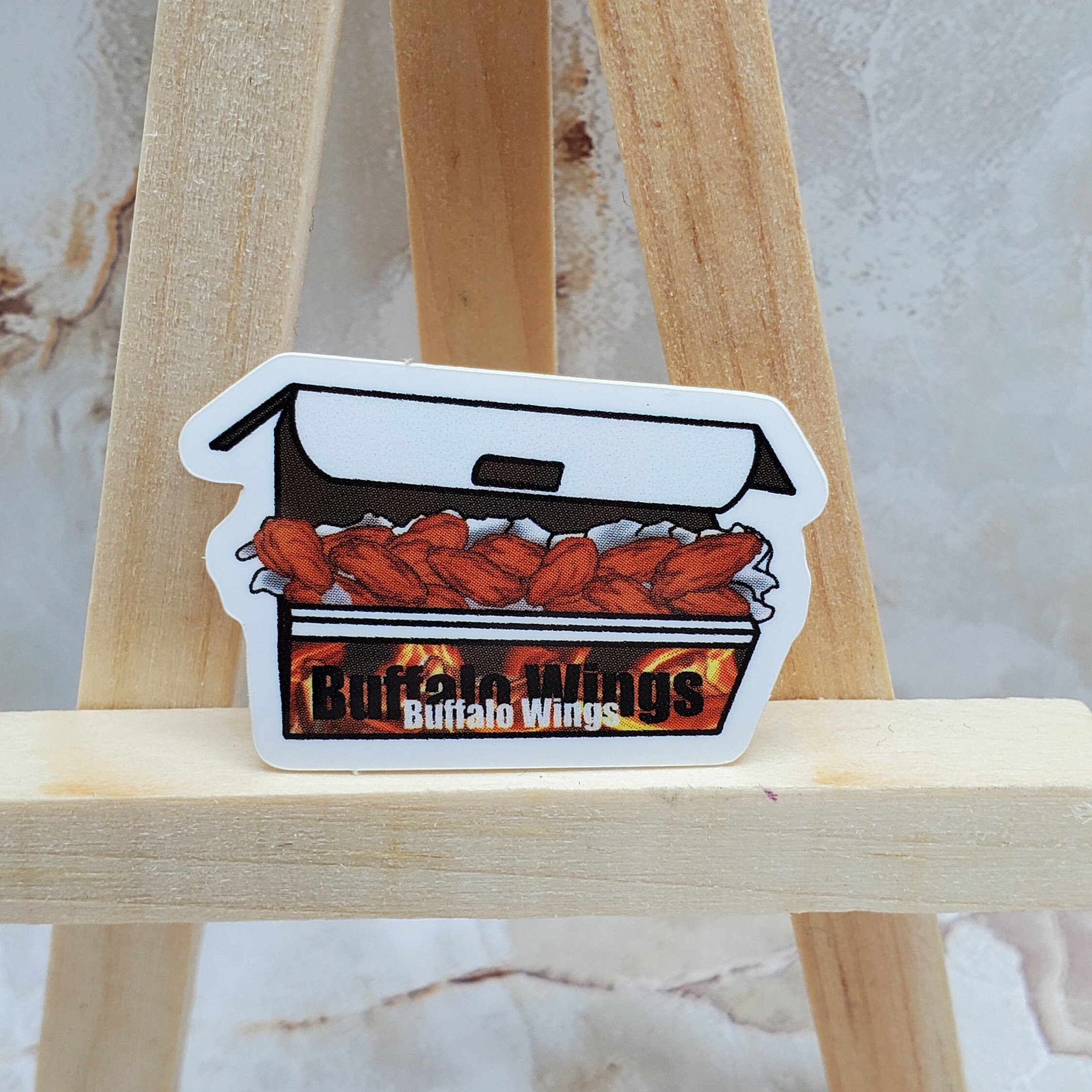 Chicken Wing Box Vinyl Sticker - Etsy