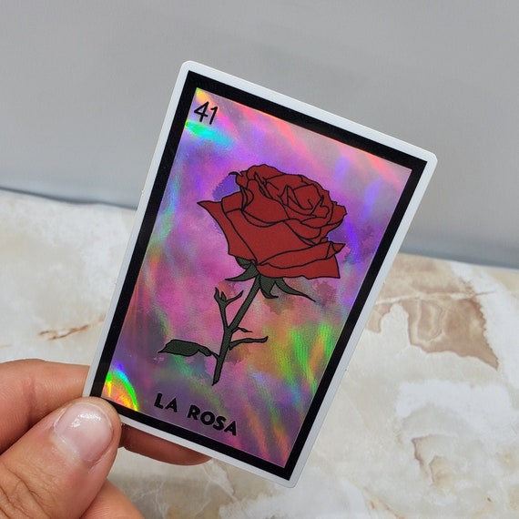 Mini Holographic Rosa Vinyl Sticker | Etsy