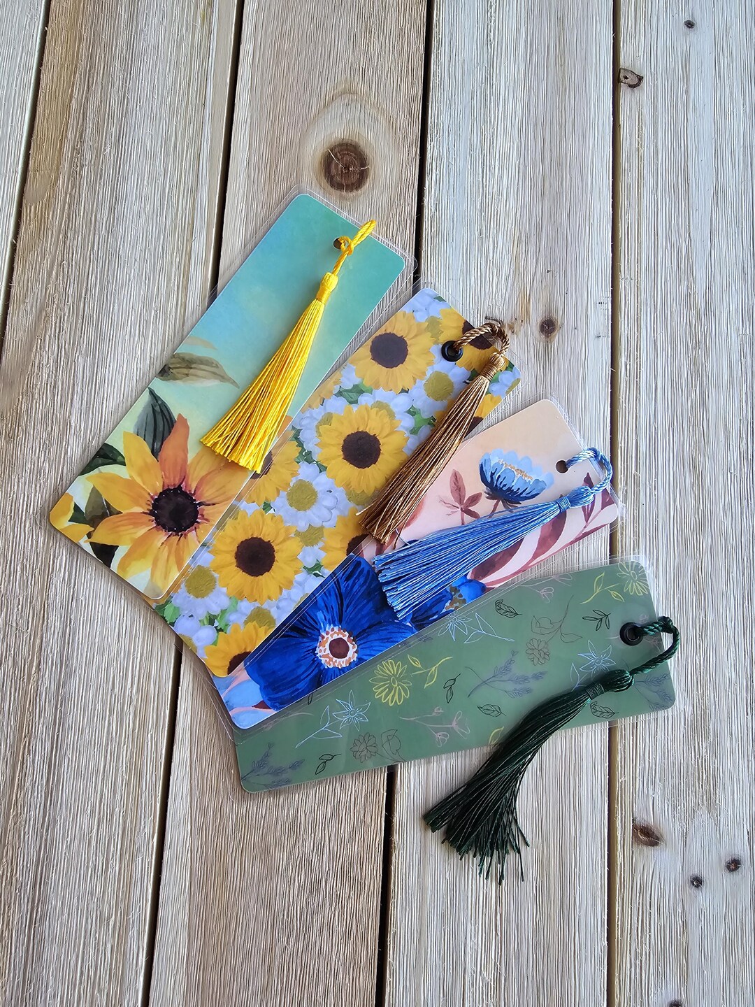 Handmade Laminated Bookmarks - Etsy